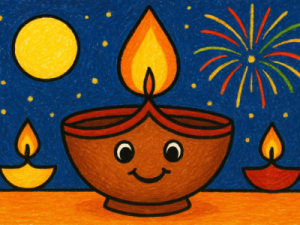 Easy Diwali Drawings for Kids | Simple Step-by-Step Guide