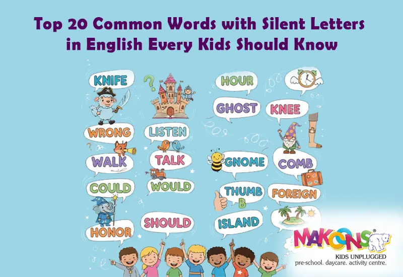 Top 20 Common Silent Letter Words in English for Kids